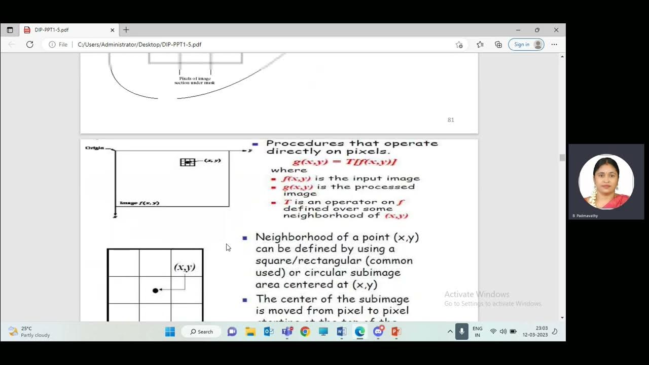 Basics of spatial filtering and smoothing spatial filters - YouTube