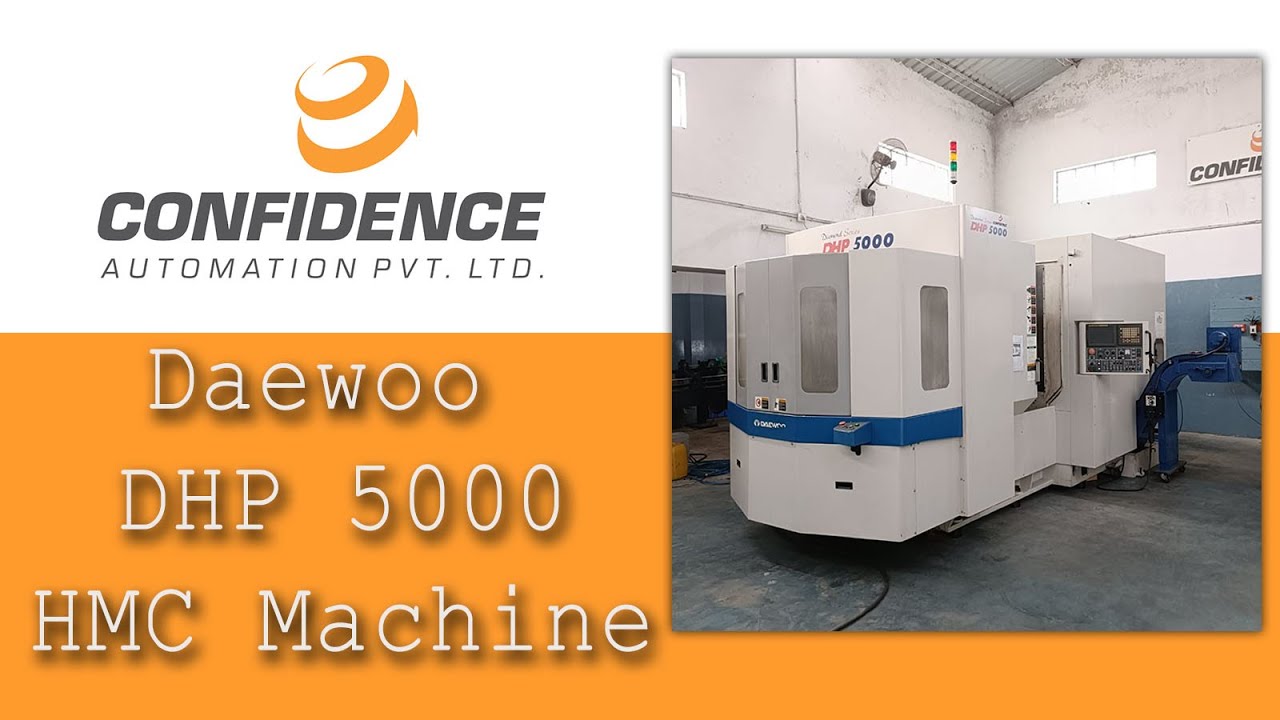Daewoo DHP 5000 ( 4-Axis HMC Machine ) - YouTube