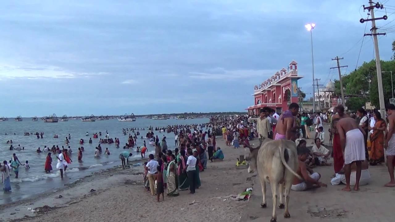 Rameswaram Morning View Agni Teertham - YouTube