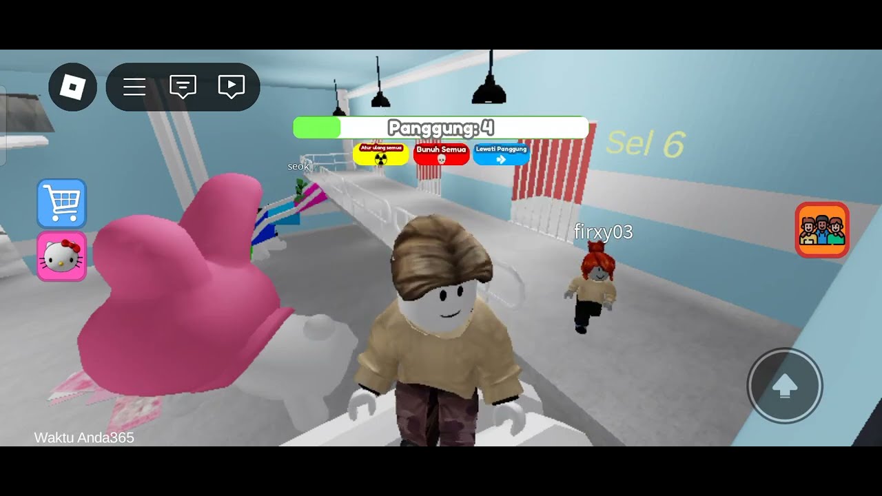 pengen kabur dari penjara cinnamon roll #roblox #games - YouTube