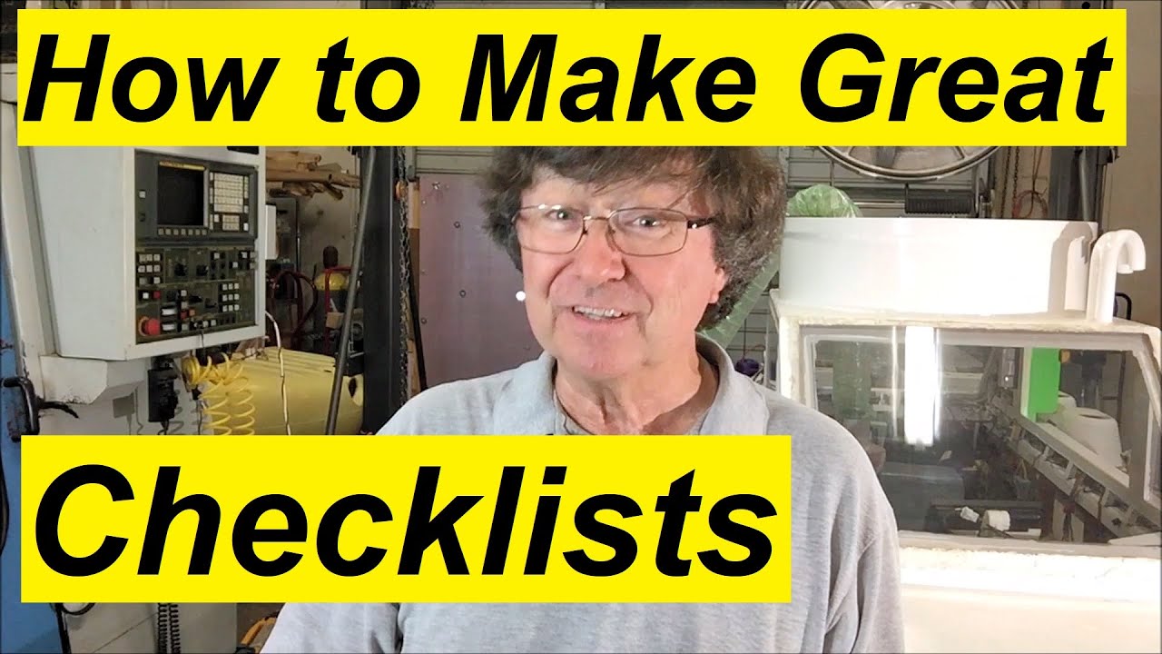 How To Make Great Checklists! - YouTube