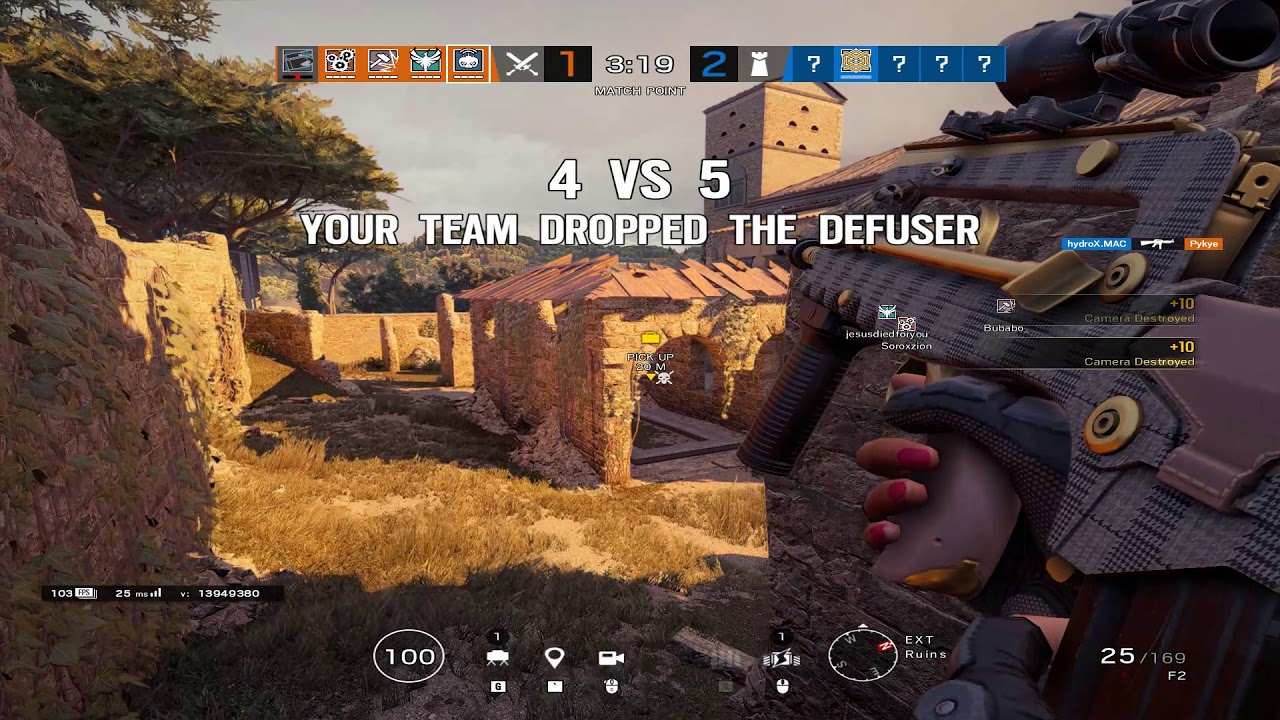 R6 easy 1v4 ace - YouTube