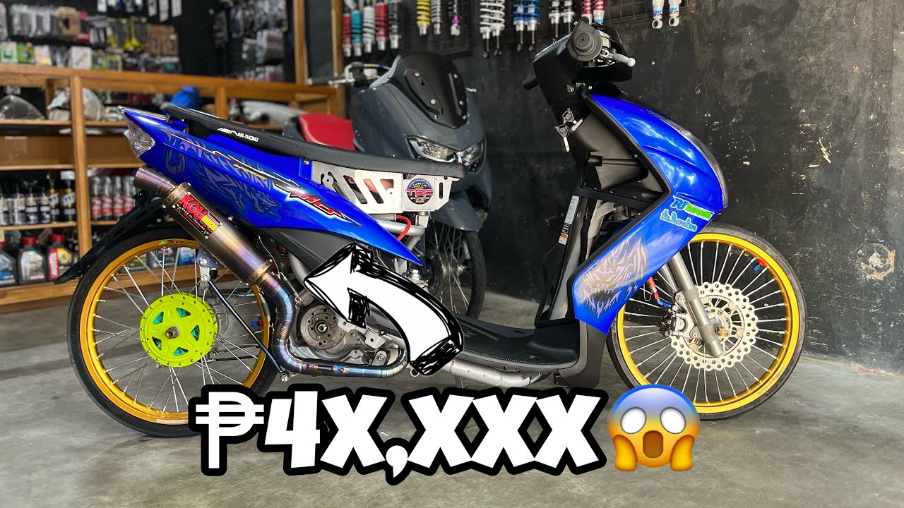 Mio 4 Streetbike (Full Titanium pipe) - YouTube