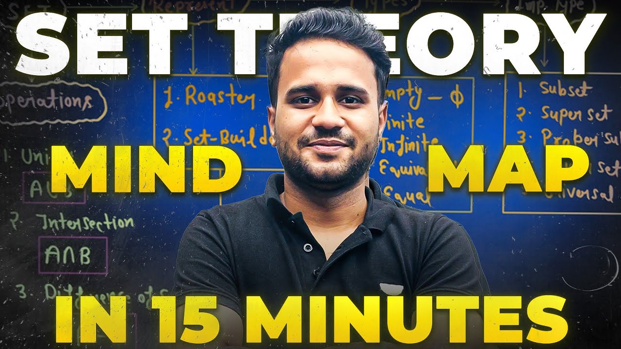 SET THEORY in 15 Minutes || Complete MIND MAP for JEE 2025 || - YouTube