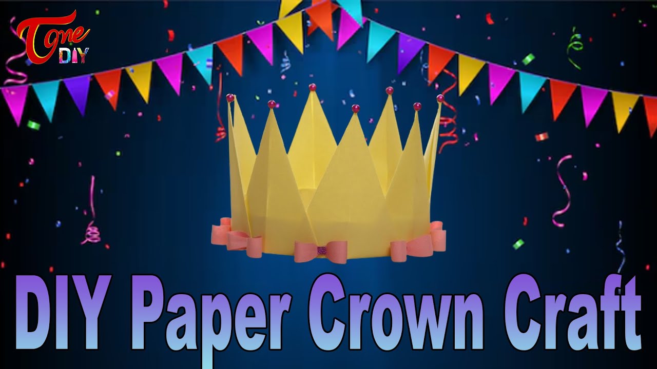 DIY Paper Crown Craft | Easy and Stylish Crown Making at Home ...