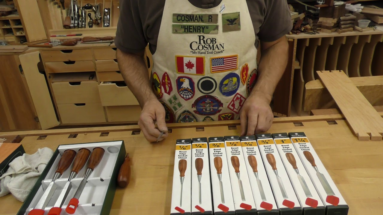 Bevel Edge Socket Chisels From Woodriver-RobCosman.com - YouTube