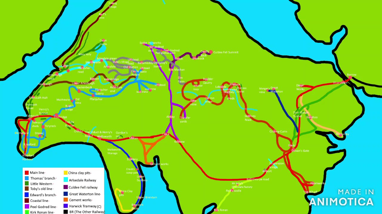 Map update 2 (Sodor Map) - YouTube