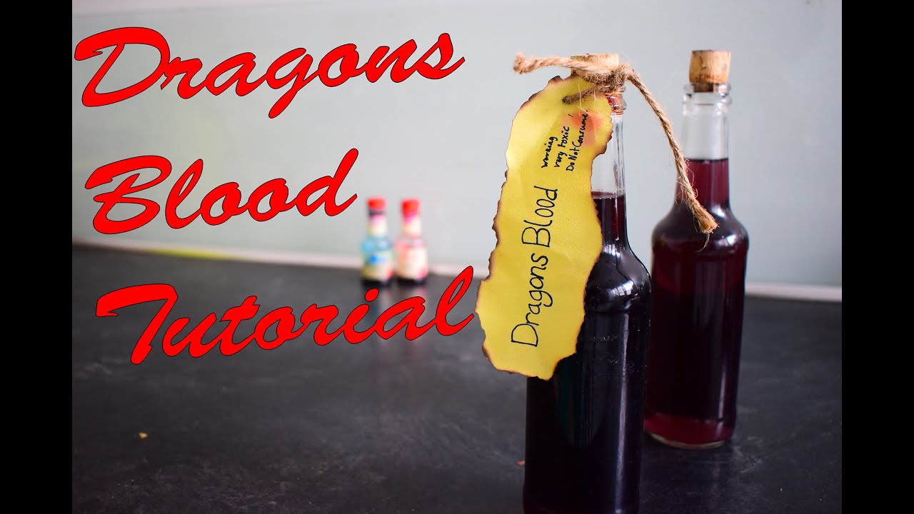 DIY Dragon Blood in a bottle |TUTORIAL| - YouTube