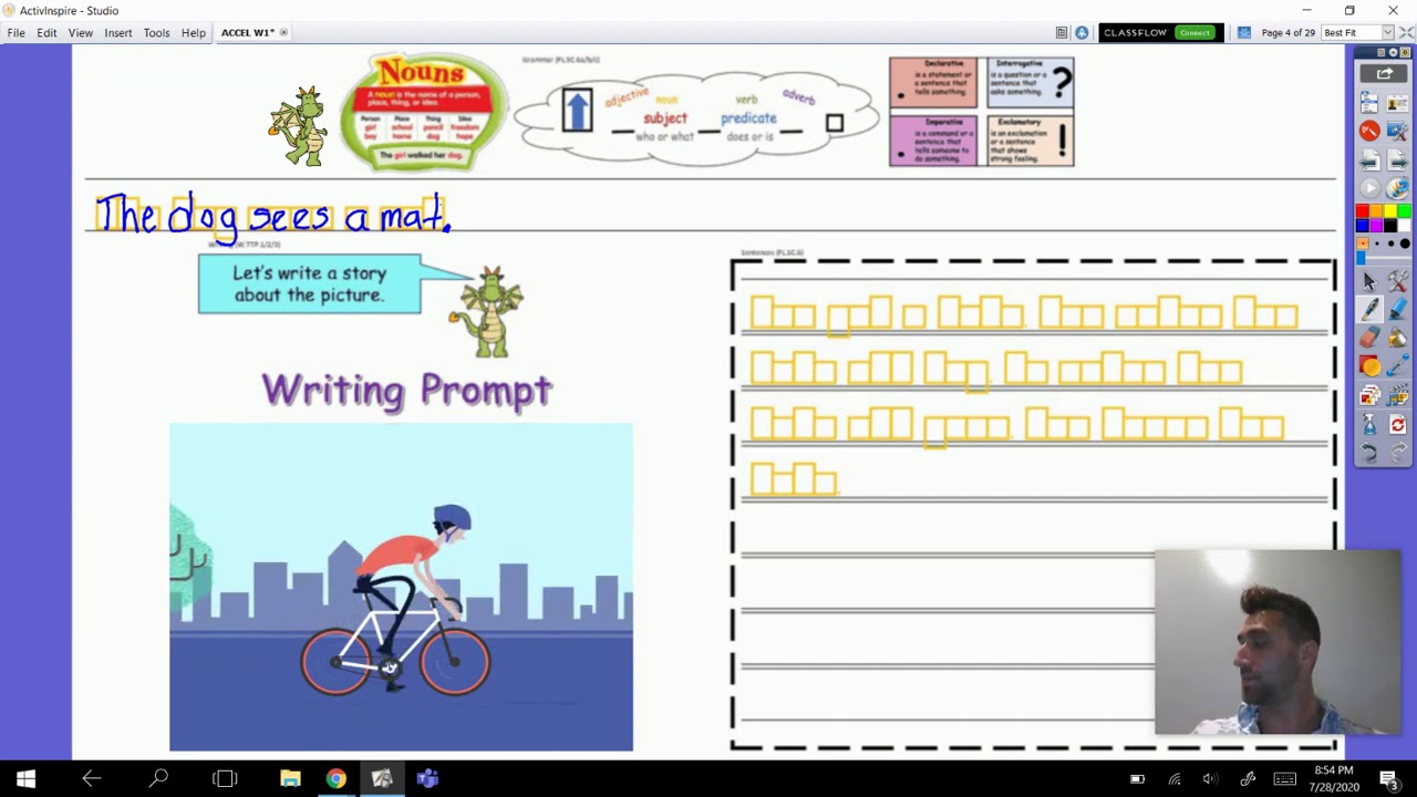 Week 1a Day 1 Writing - YouTube