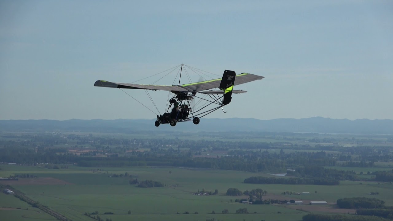 Raw air to air footage of the Quicksilver MX2 sprint ultralight ...