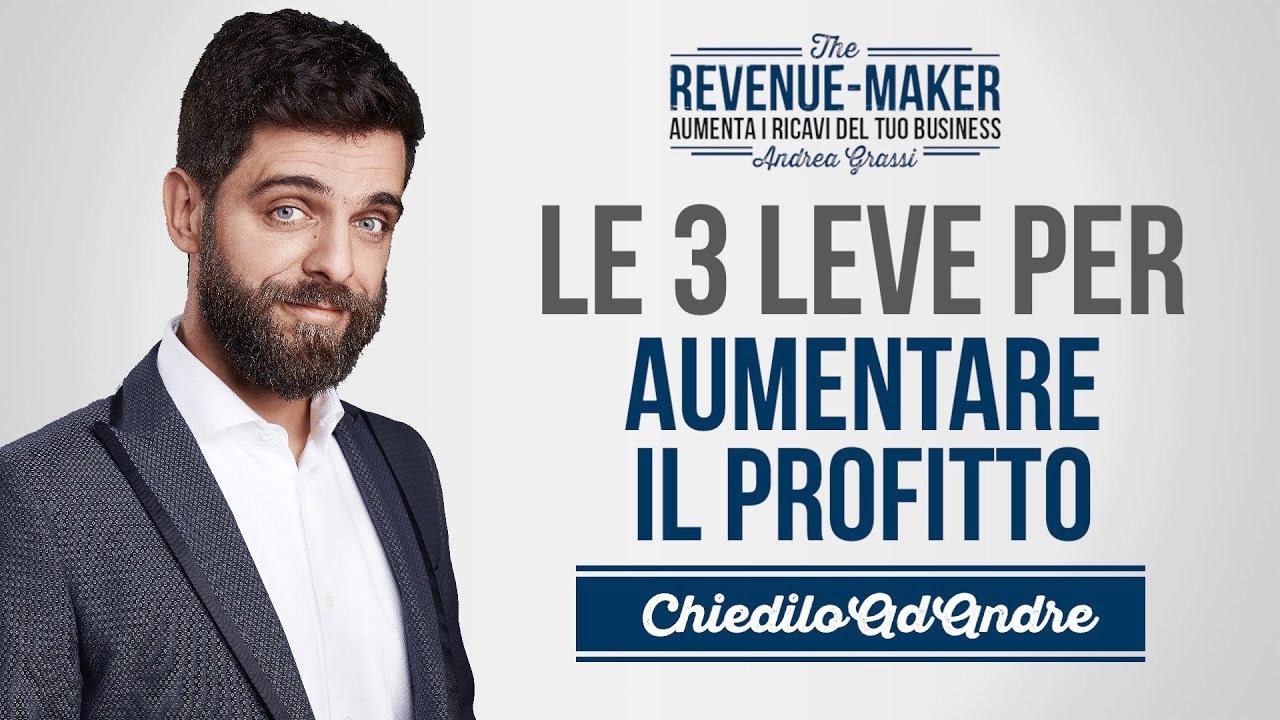 Le 3 leve per aumentare il profitto del tuo Business - YouTube