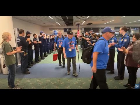 The Honor Flight returns to Oregon! - YouTube