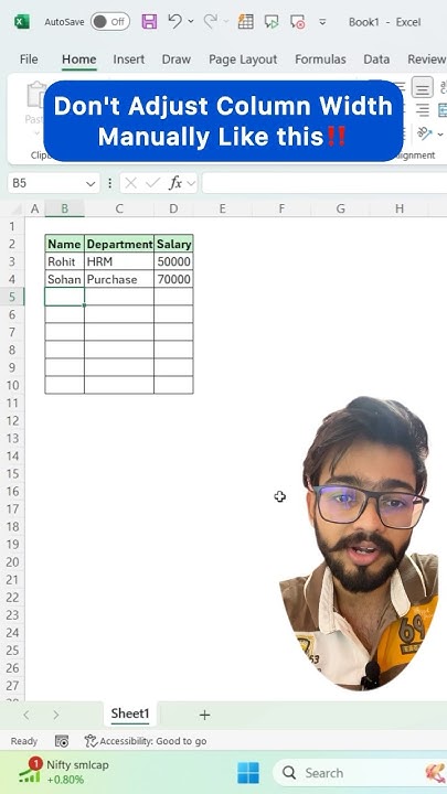 Excel Autofit Column Width‼️use Amazing Trick Exceltutorial Exceltips Excel Shorts Youtube