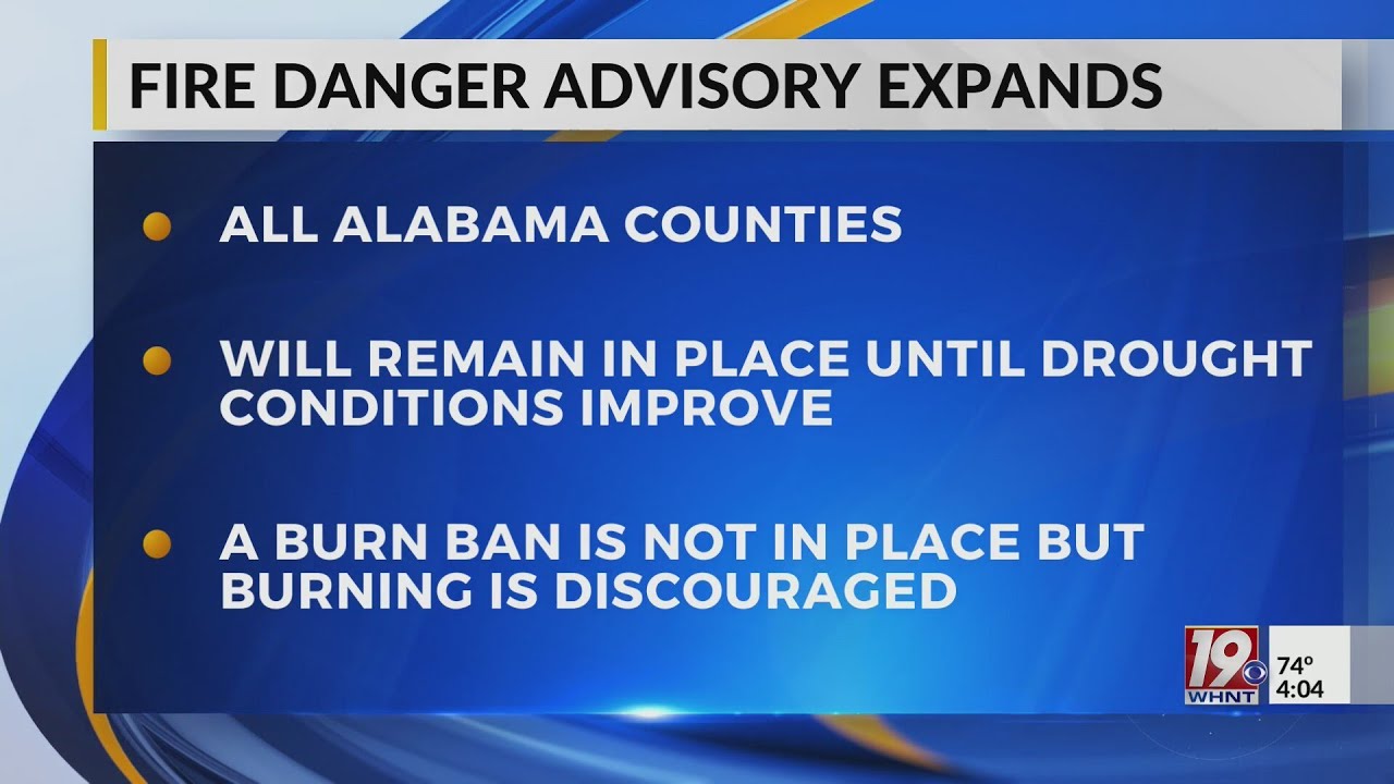 Fire Danger Advisory Expands | October 30, 2024 | News 19 at 4 p.m ...