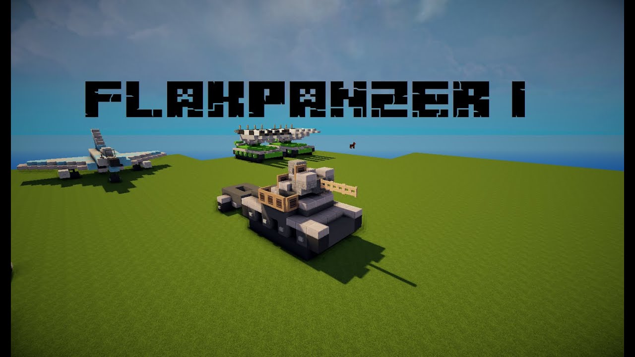 minecraft como hacer un FLAKPANZER I - YouTube