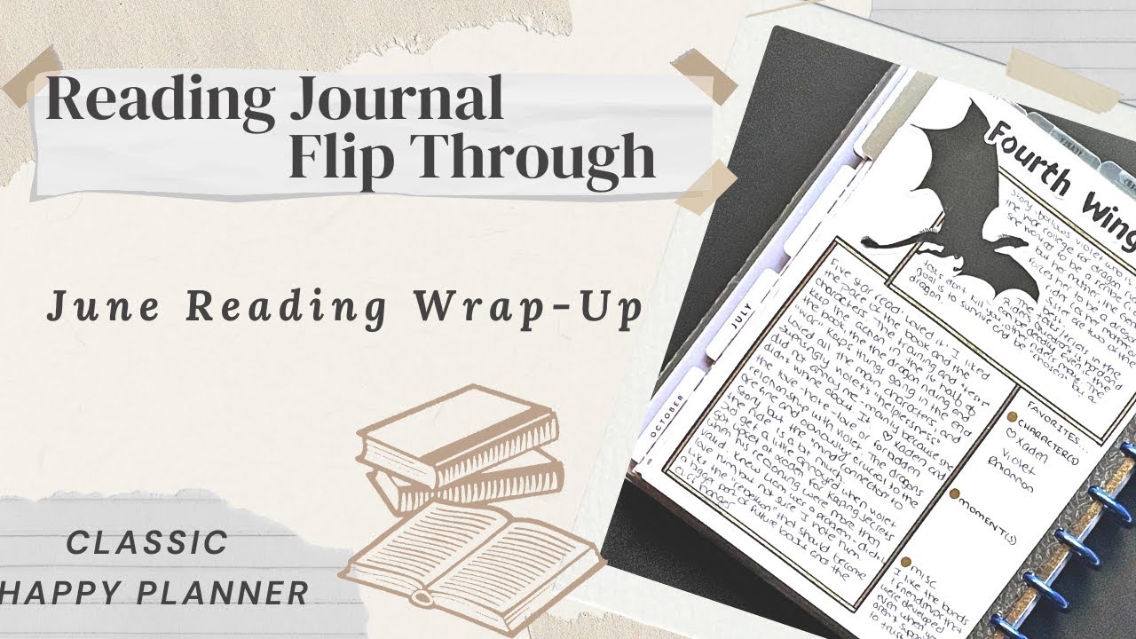 June Reading Recap | Reading Journal | Happy Planner - YouTube