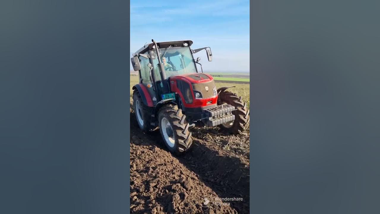 Arma Trac 854 Lux i Belarus 1221.3 oranje #ploughing - YouTube