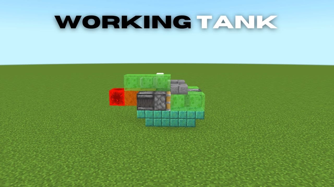 Fully Working TANK in Minecraft | Minecraft Redstone Builds | # ...