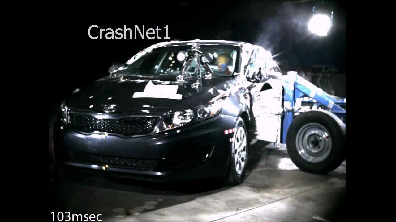 Kia Optima | Side Crash Test | 2013 | High Speed Camera | NHTSA Full ...