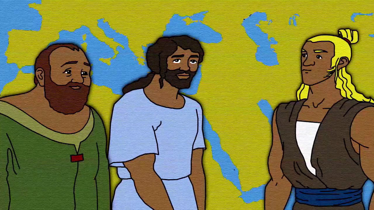 Genèse, chapitre 10: Lhistoire de la famille des fils de Noe - YouTube