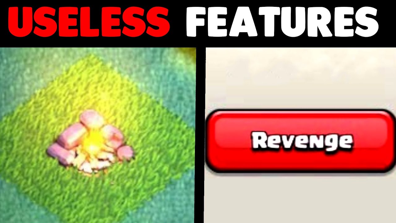 Top 8 Most USELESS Features in Clash of Clans - YouTube