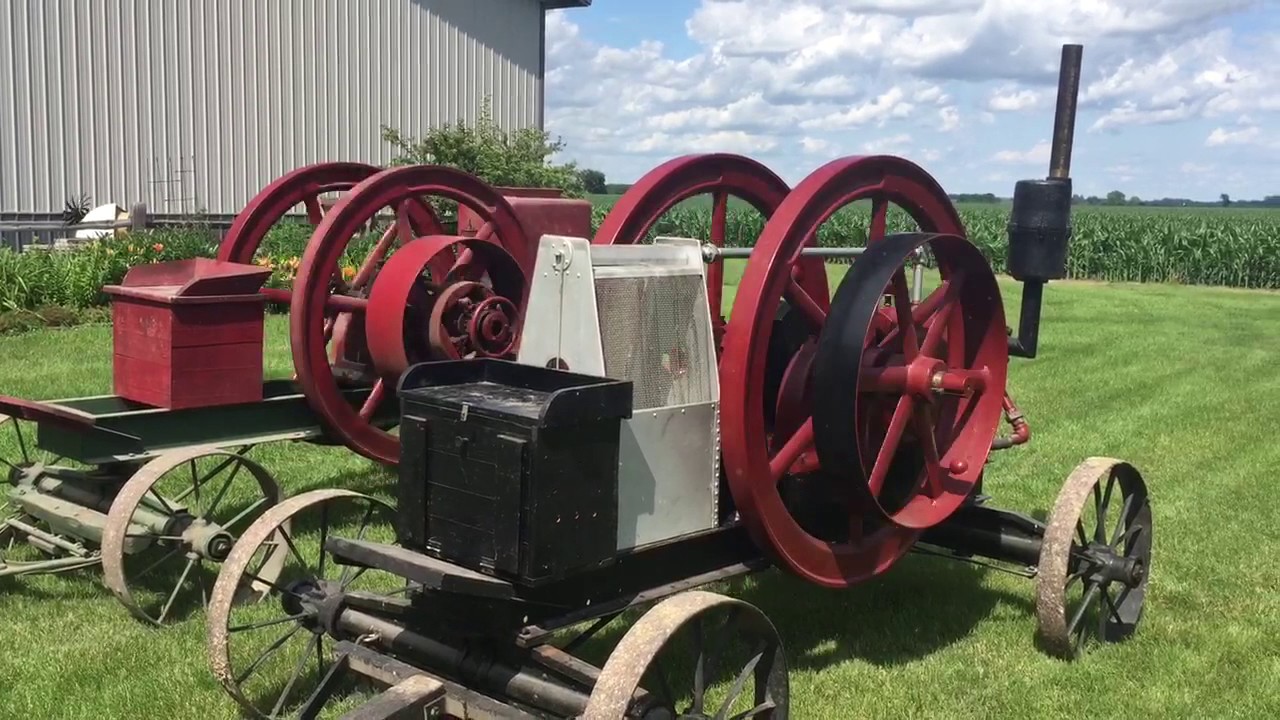 14 hp and 12 hp Stover engines running - YouTube