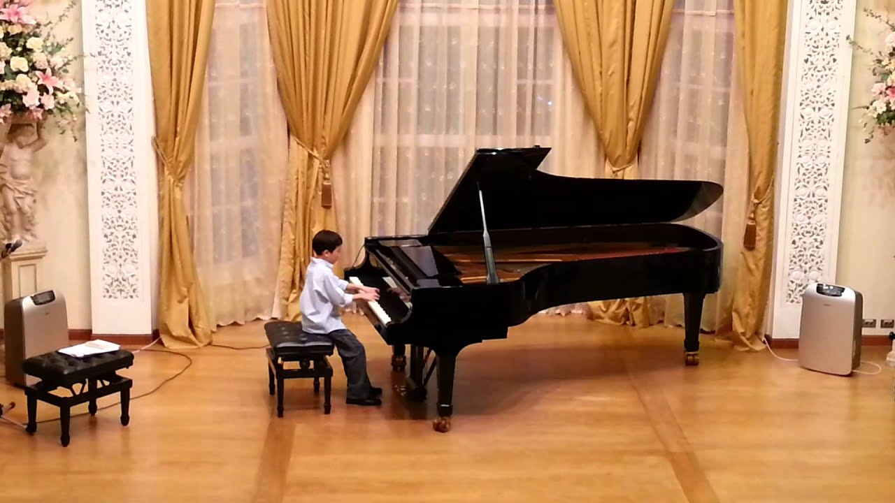 Gabriel playing Two Part Invention No 8 by Bach, & Mischievous by L ...