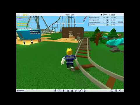 Frisbee ride in roblox theme park 2 - YouTube