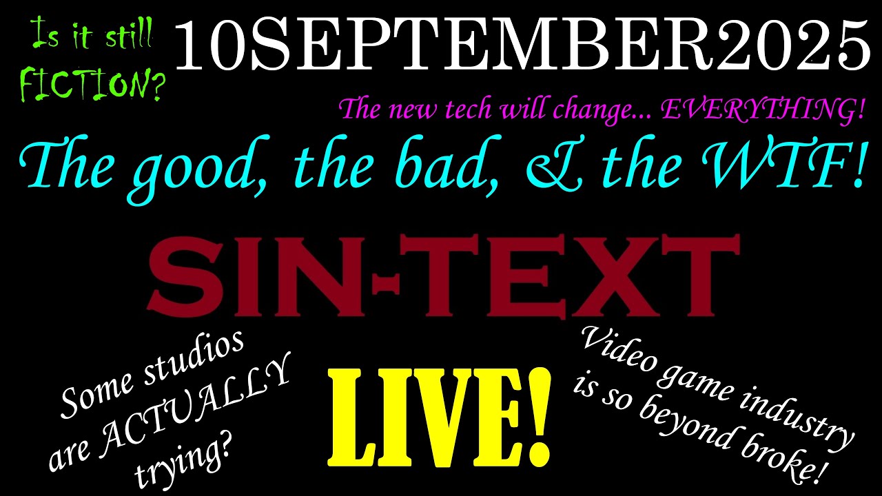 SIN-TEXT LIVE!!! 10SEPTEMBER2025 - YouTube
