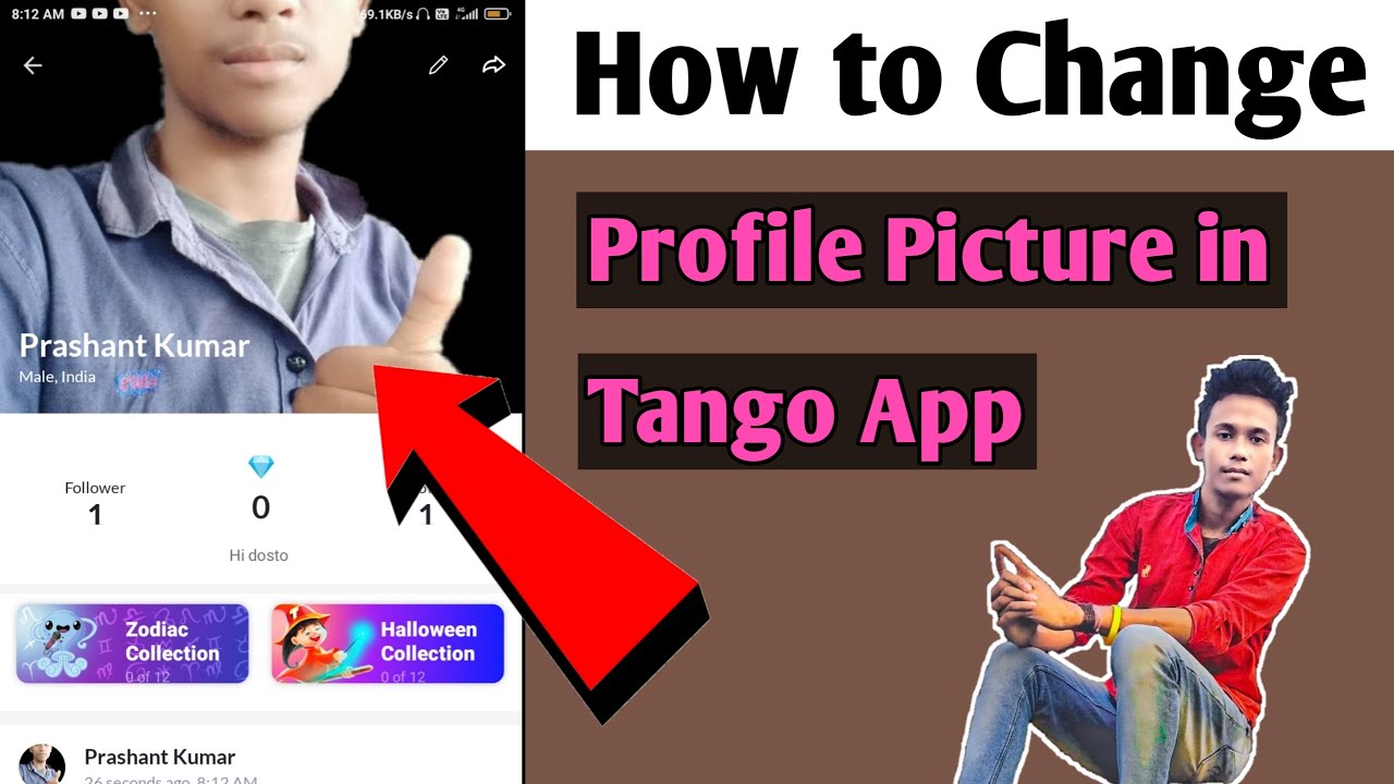 How to Change Profile Picture in Tango App | Tango App Par Profile ...