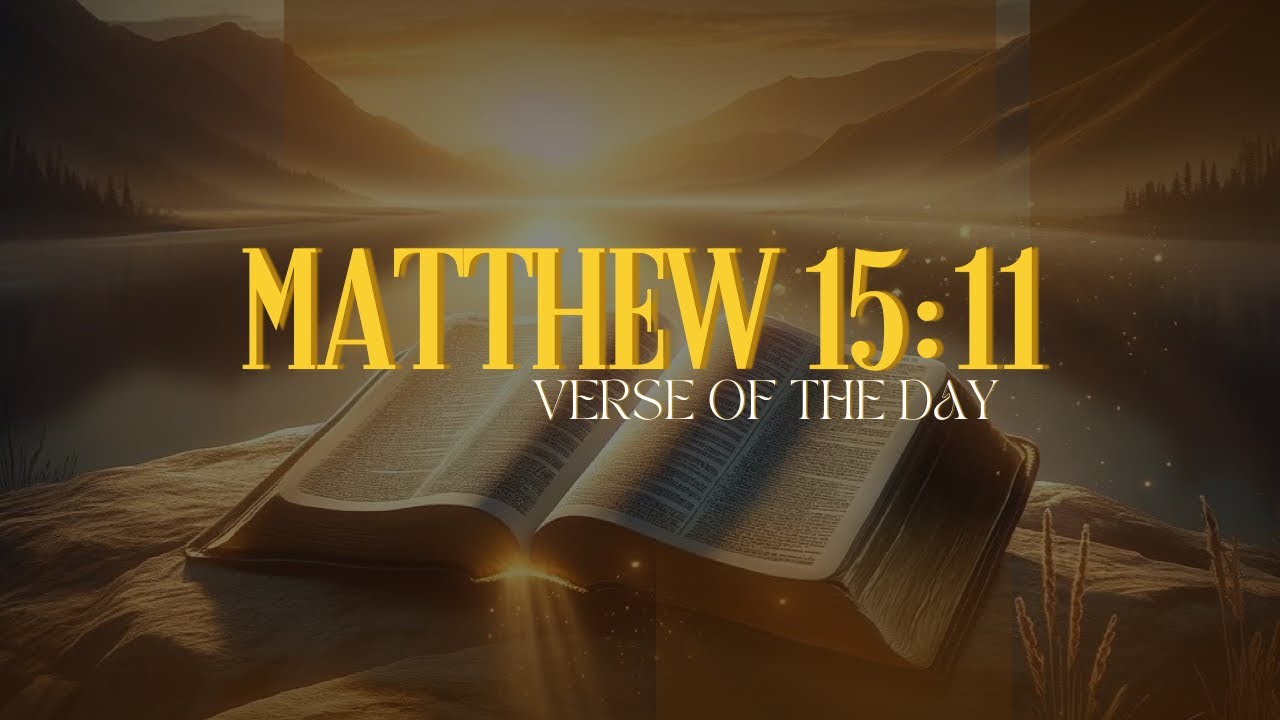 What Truly Defiles Us? | Understanding Matthew 15:11 - YouTube