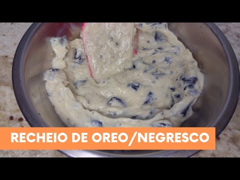 RECHEIO DE OREO/NEGRESCO PARA BOLO - YouTube