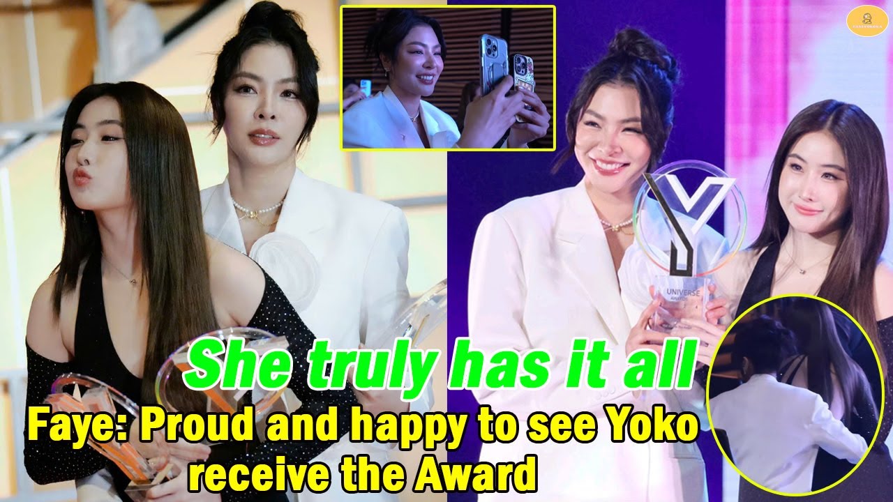 Faye: Proud and happy to see Yoko receive the Award, she truly has it ...