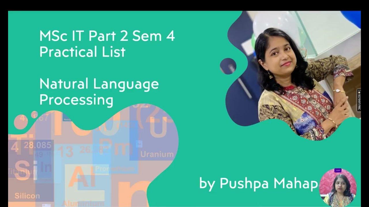 00 Practical List || NLP - Natural Language Processing Practicals || M.Sc. IT Part 2 Sem 4 - YouTube