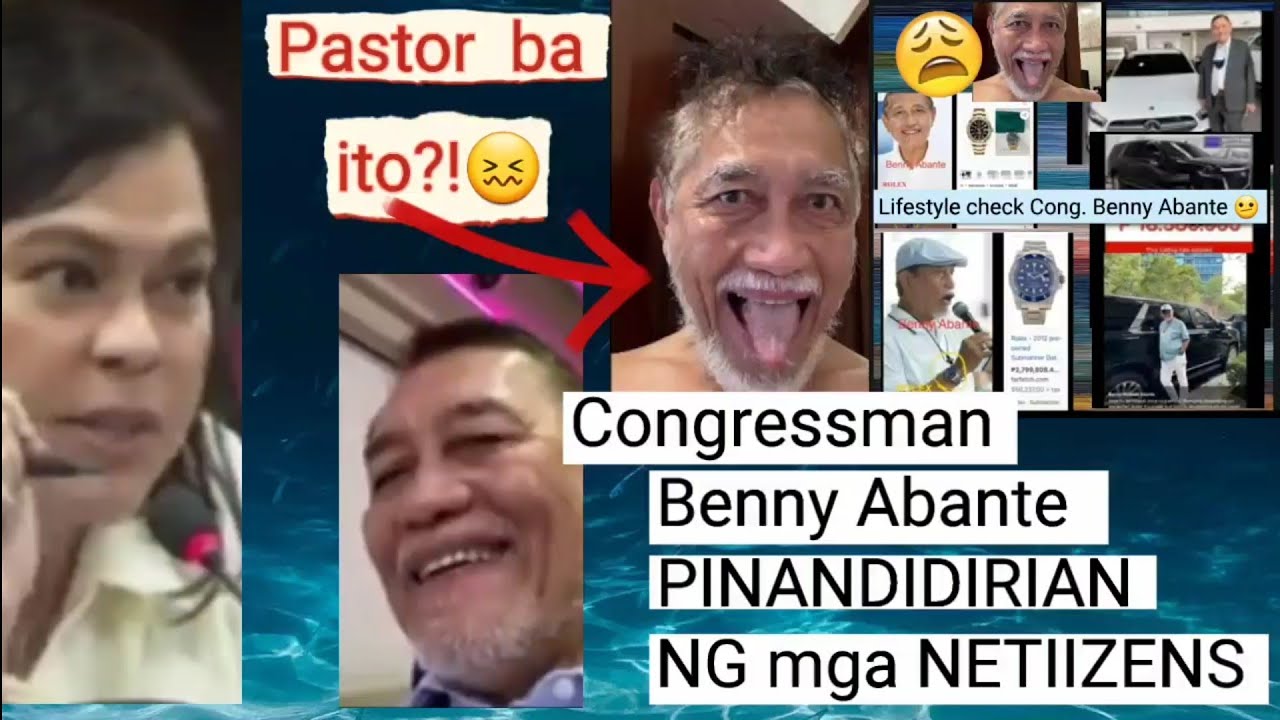 Rep. Pastor Benny Abante sa kayabangan Bumahag ang buntot!? | - YouTube