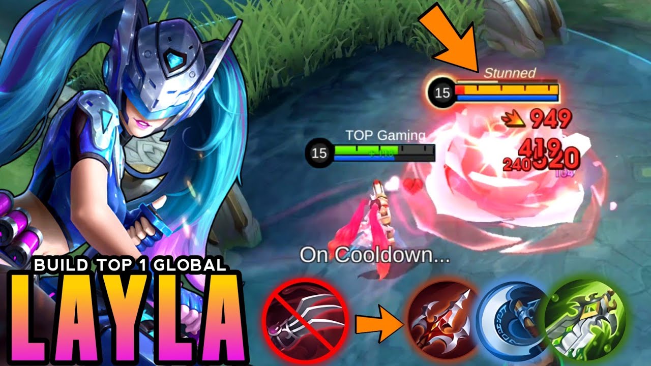 LAYLA NEW INSANE ONE SHOT BUILD 2024💀!!!(One Shot) Top Global Layla ...