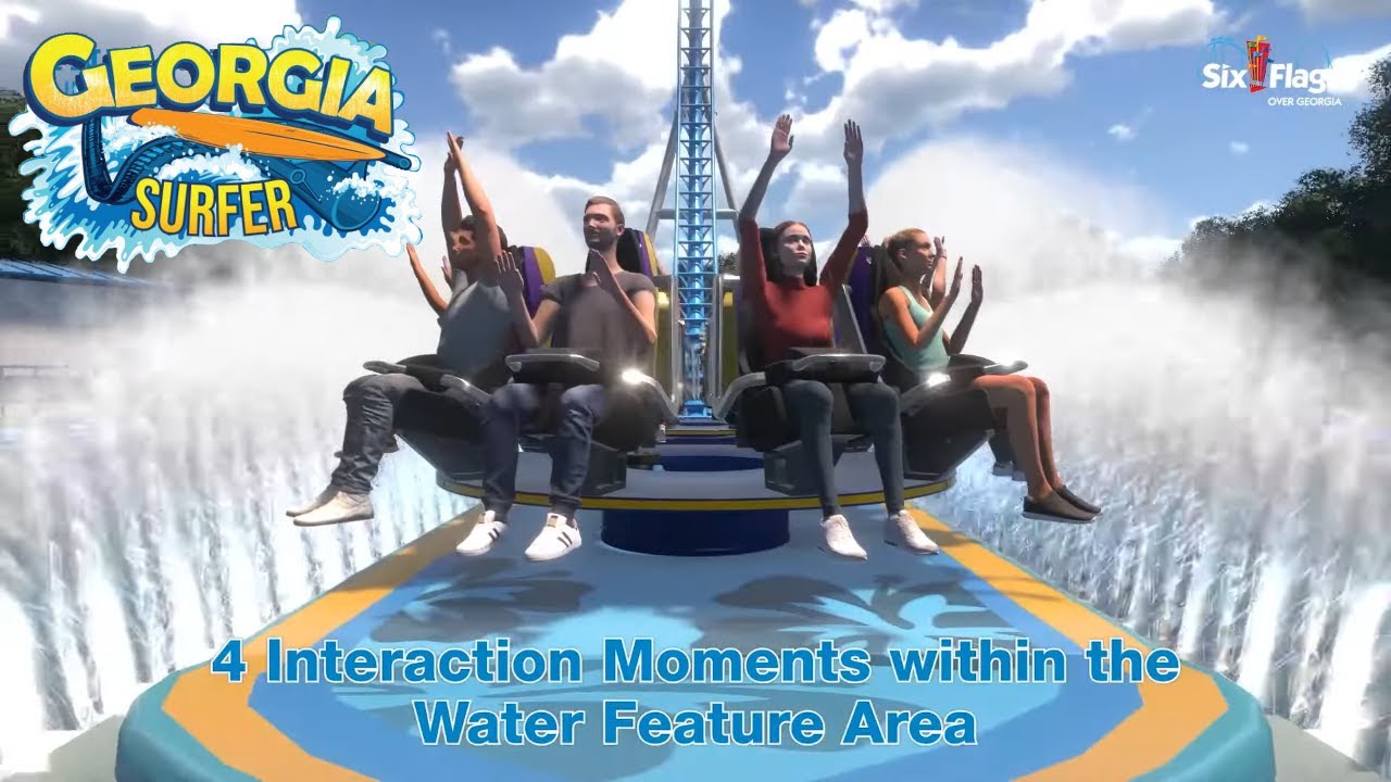 Georgia Surfer **NEW FOR 2024** Animation- Six Flags Over Georgia ...