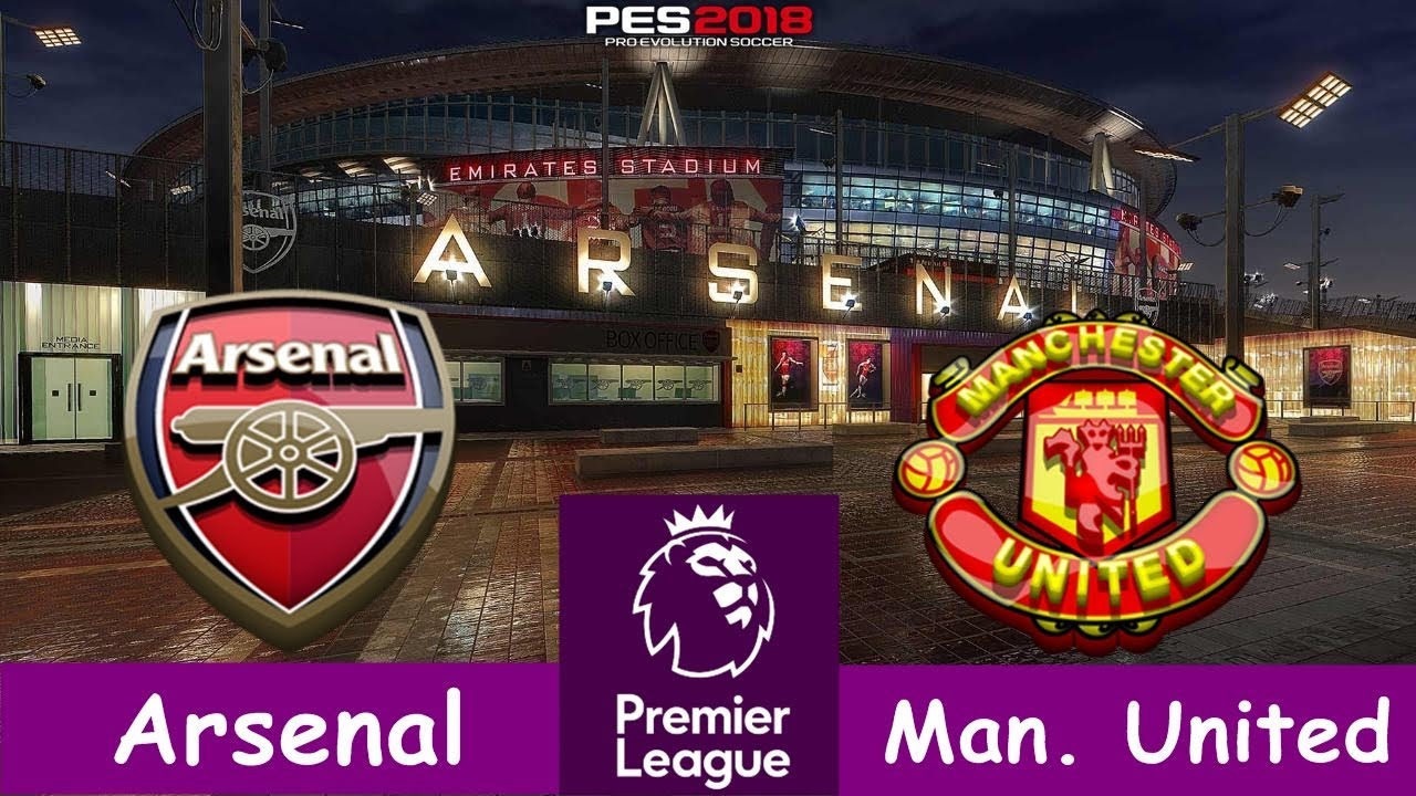 PES 2018 - Arsenal x Manchester United | Premier League | Gameplay. PS4 ...