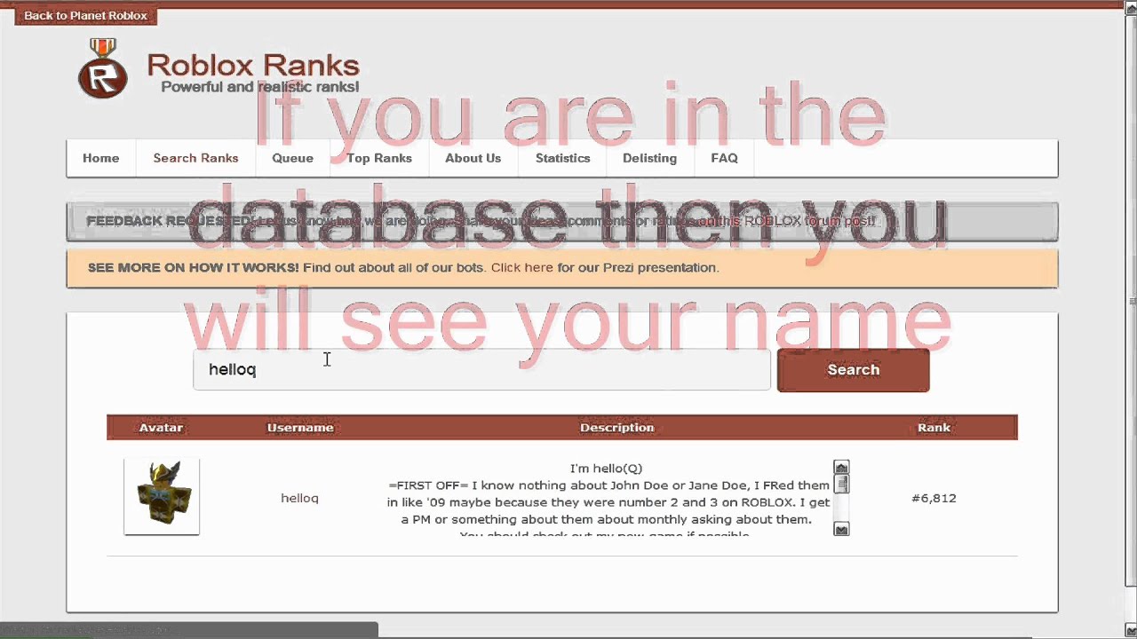Introduction to ROBLOX RANKS - YouTube