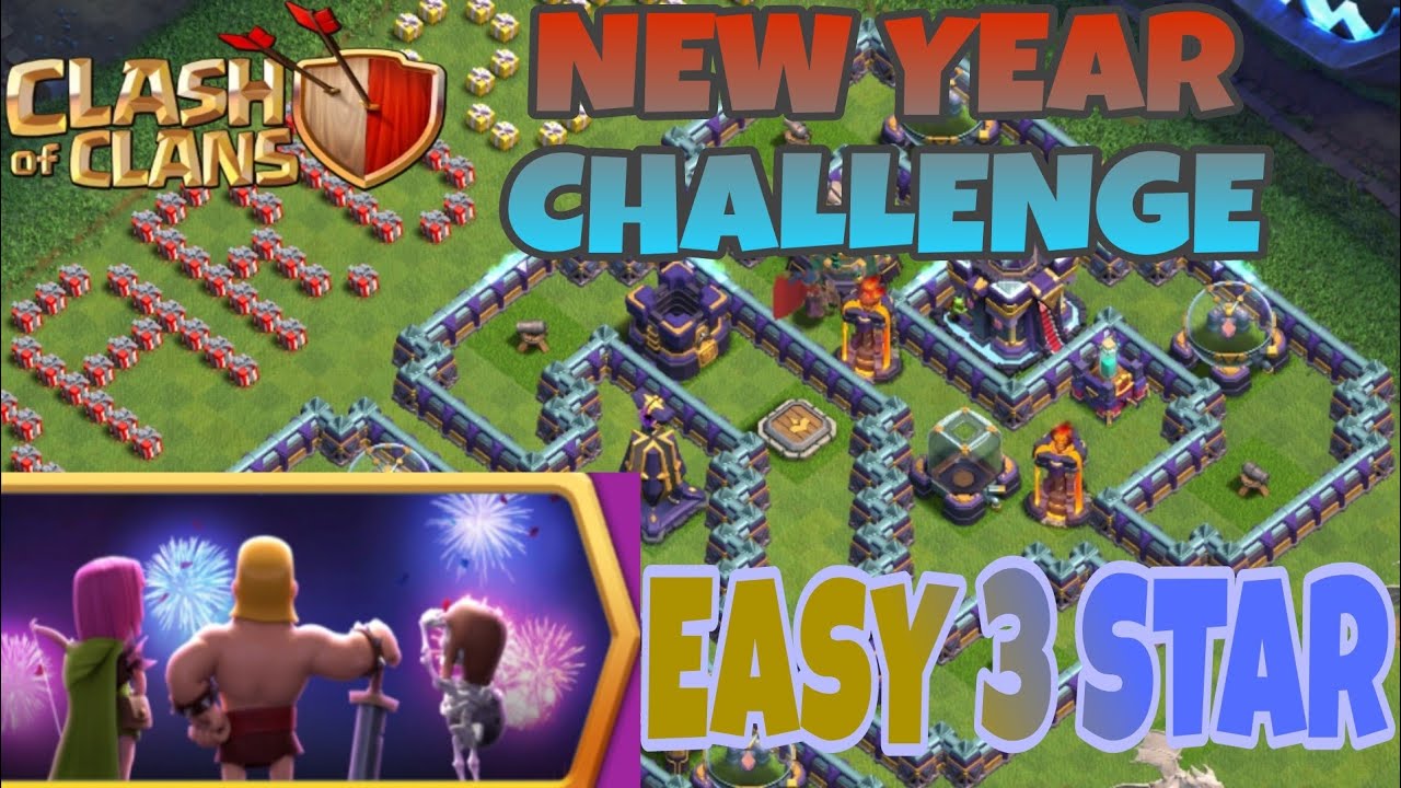 Happy New Year Challenge | Clash of Clans | COC New Year Challenge ...