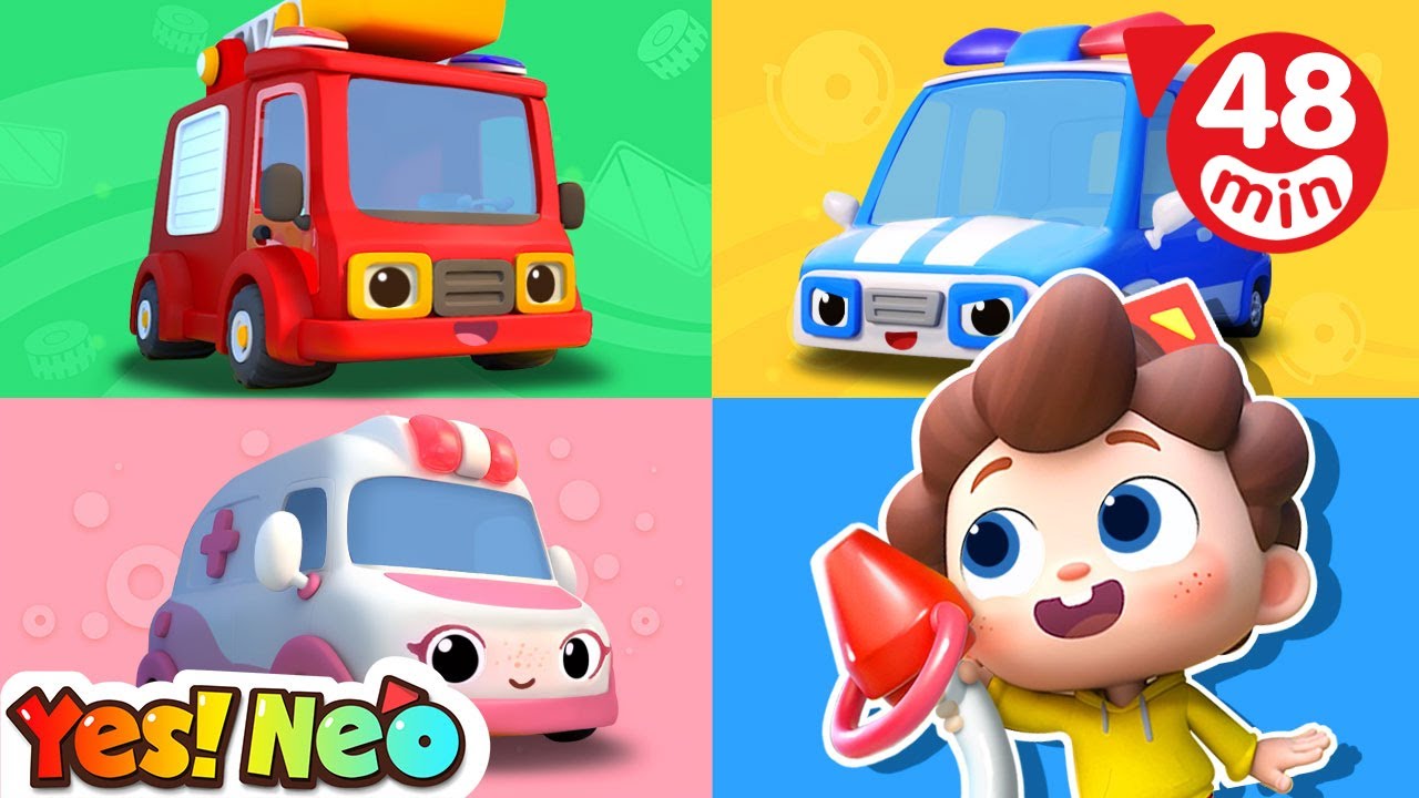 Neo Goes to the Gas Station | Fire Truck, Ambulance | Kids Songs ...