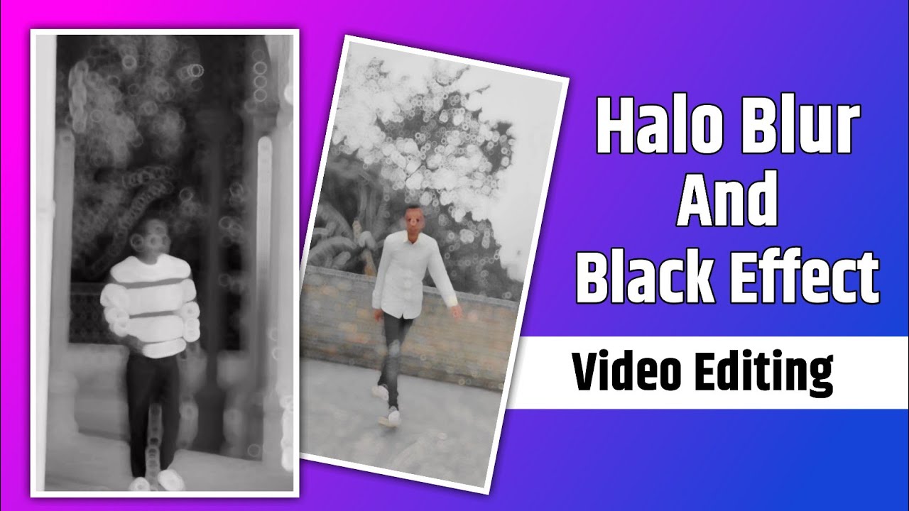 Halo blur & black effect video editing in capcut | Tiktok trending ...