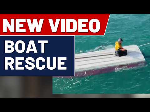 15-year-old spotted kneeling on capsized boat after 4 days