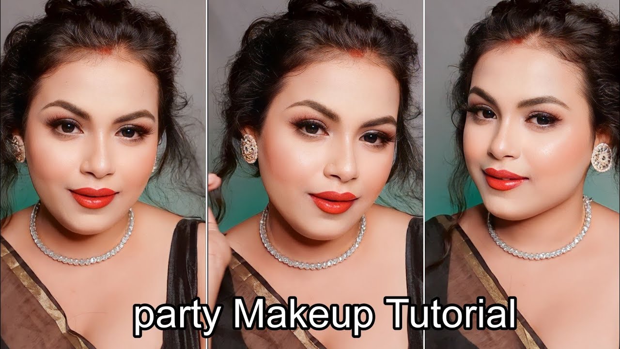 Beautiful Party Makeup Tutorial Step by Step || Party Makeup At Home 🏡 ...