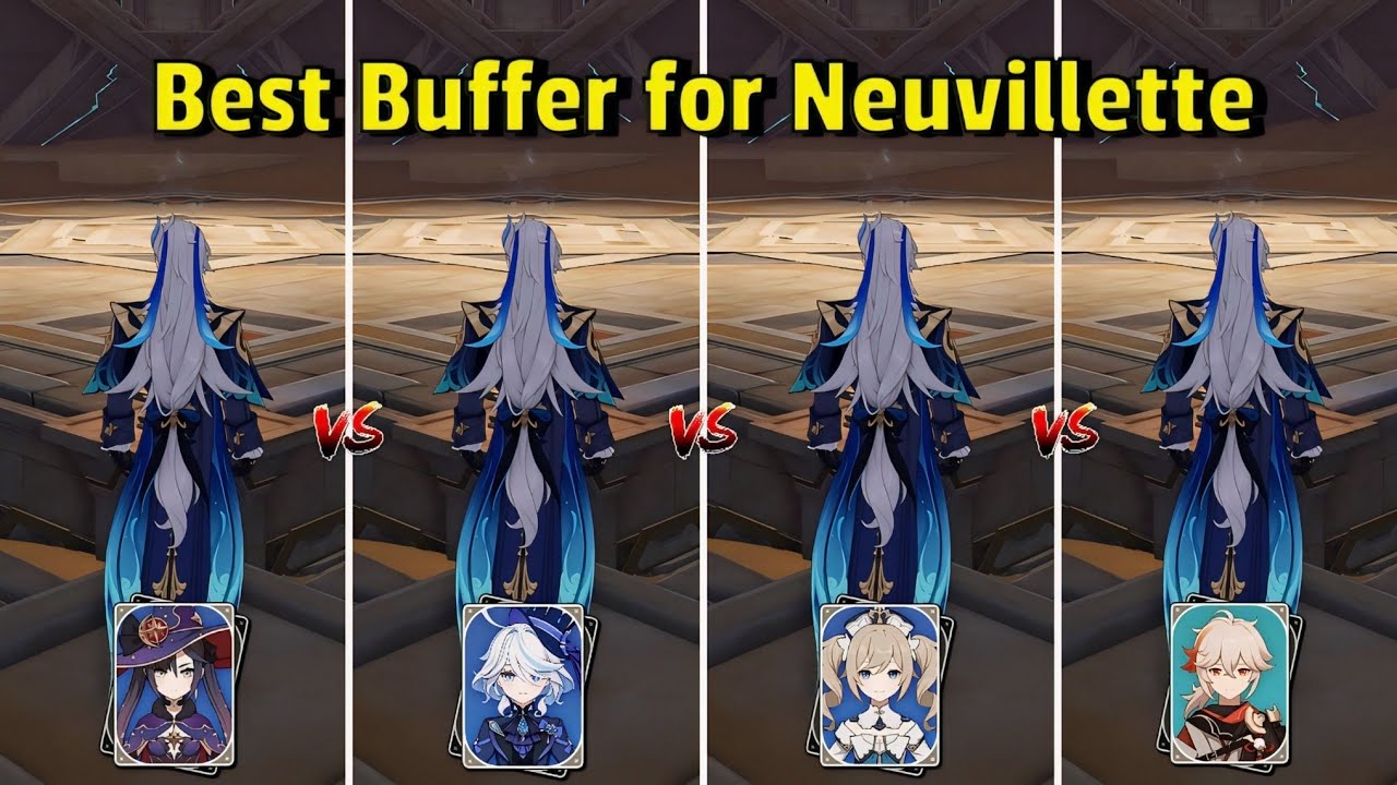 Mona vs Furina vs Barbara vs Kazuha - Best Support for Neuvillette ...