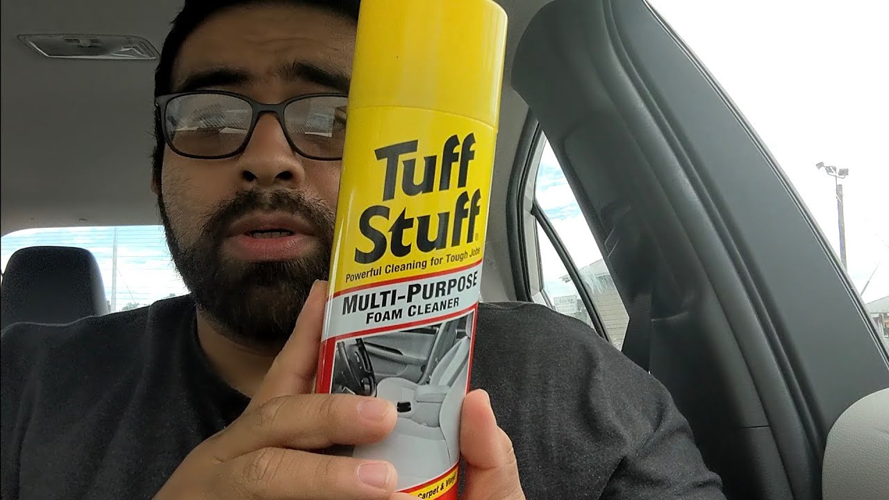 How to INSTANTLY remove stains from car fabric. ( Tuff Stuff ) - Car ...