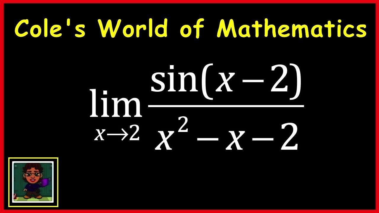 Limit Of Sin x 2 x 2 X 2 Calculus YouTube