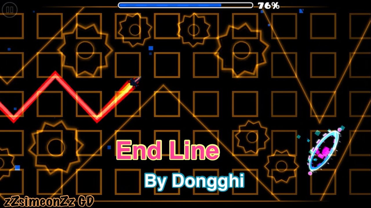 End Line By Dongghi (Easy Demon) Geometry Dash Mobile - YouTube