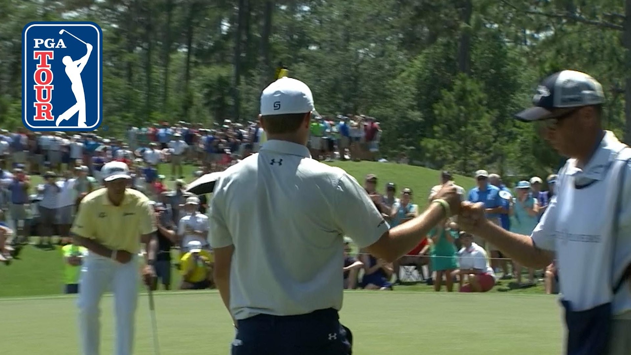 Jordan Spieth’s classy par after flubbing chip at THE PLAYERS - YouTube
