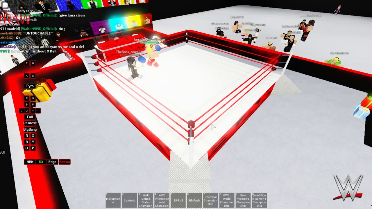 ROBLOX WWE WRESTLING RAW! Bianca Belair VS Carmella! - YouTube